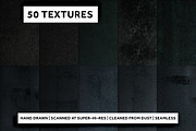 50 BLACK INK TEXTURES, a Texture Graphic by HEJBRUSH.COM
