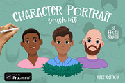 Male Character Portrait brushes, a Brush Add-On by Brushed Rose