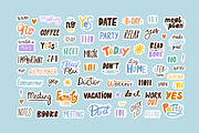 Word stickers set, a Decorative Illustration by Good Studio