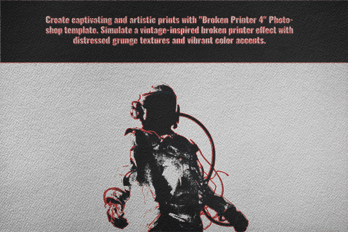 Broken Printer 4 PSD Template
