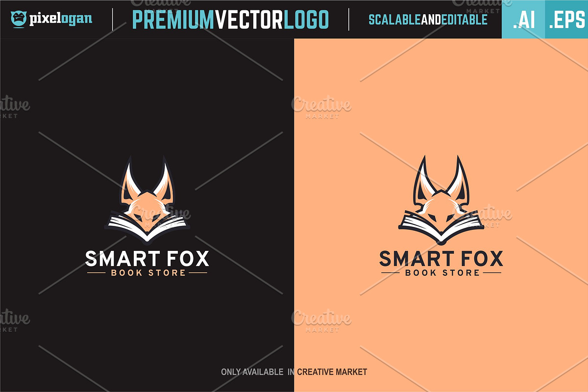 Smart Fox Logo, a Branding & Logo Template by pixelogan