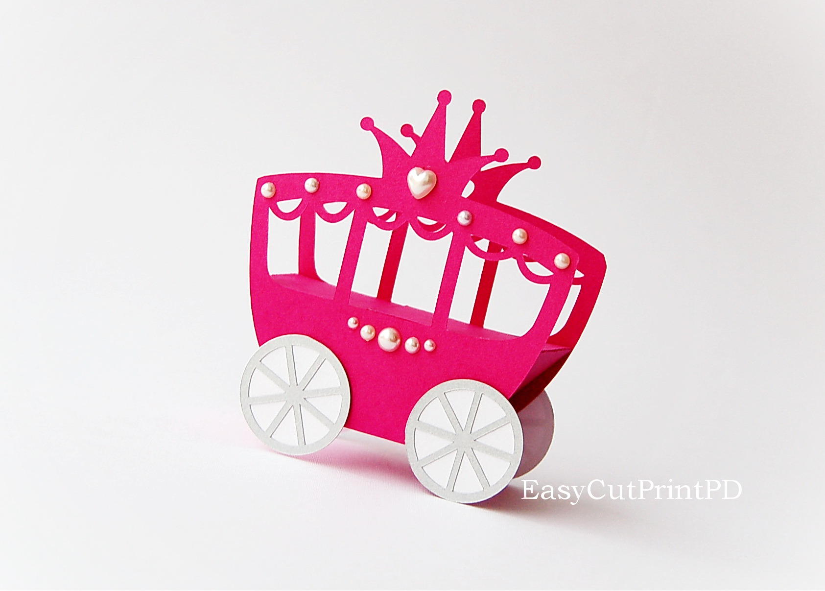 Princess Carriage box template, an Invitation Template by Magic Story ...