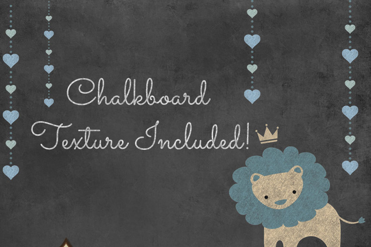 Chalkboard Baby Blue Clip Art, an Animal Illustration by Digital Curio ...