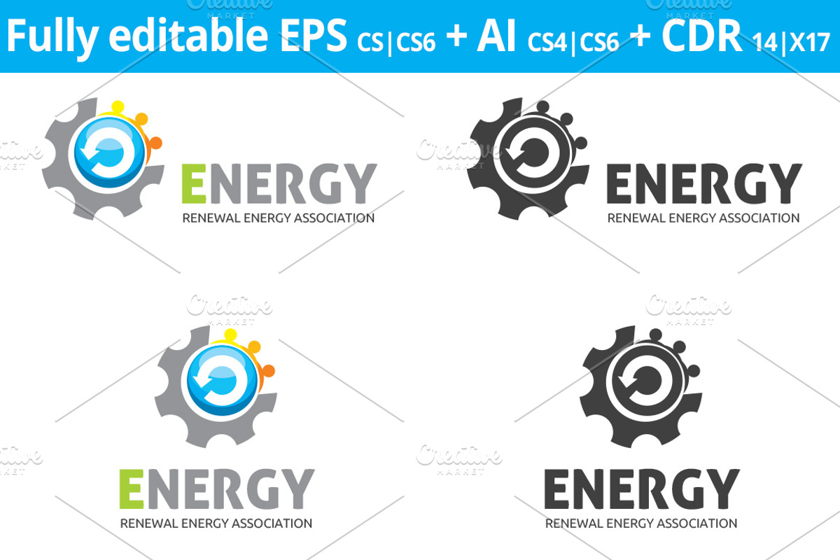 Renewable Energy Logo, a Branding & Logo Template by Designoo