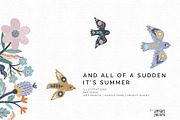 Summer mood. Family tree & Patterns, a Decorative Illustration by ...