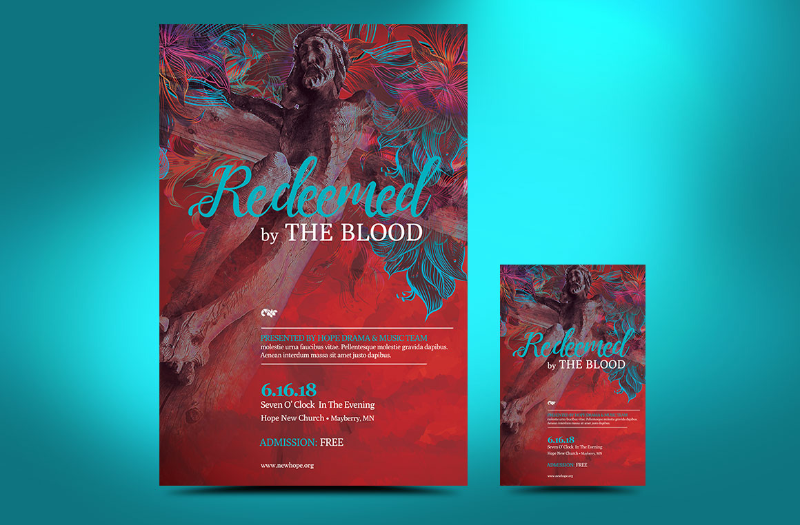 Redemption Flyer Poster Template, a Flyer Template by Godserv Designs