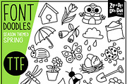 Spring Doodle Font, a Handwritten Font by Zip-A-Dee-Doo-Dah Designs