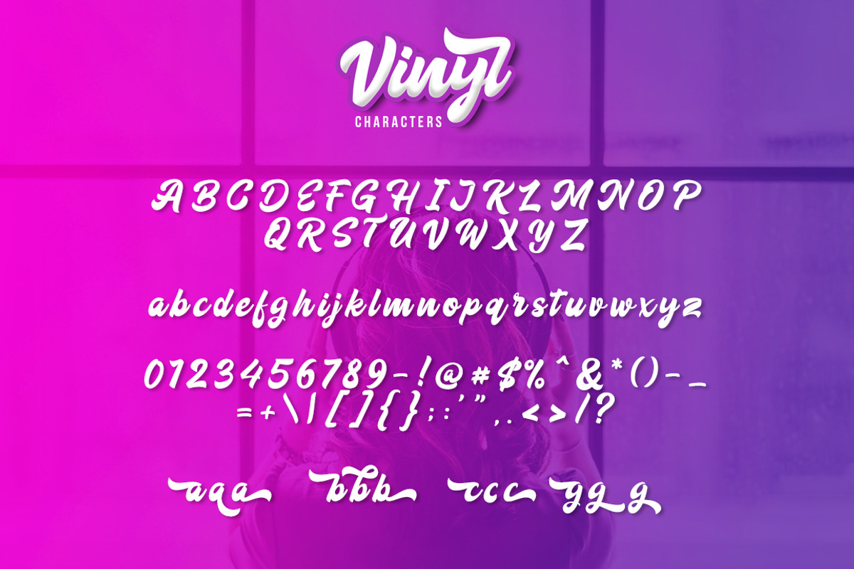 Vinyl Script, a Script Font by khurasan | Creative Market