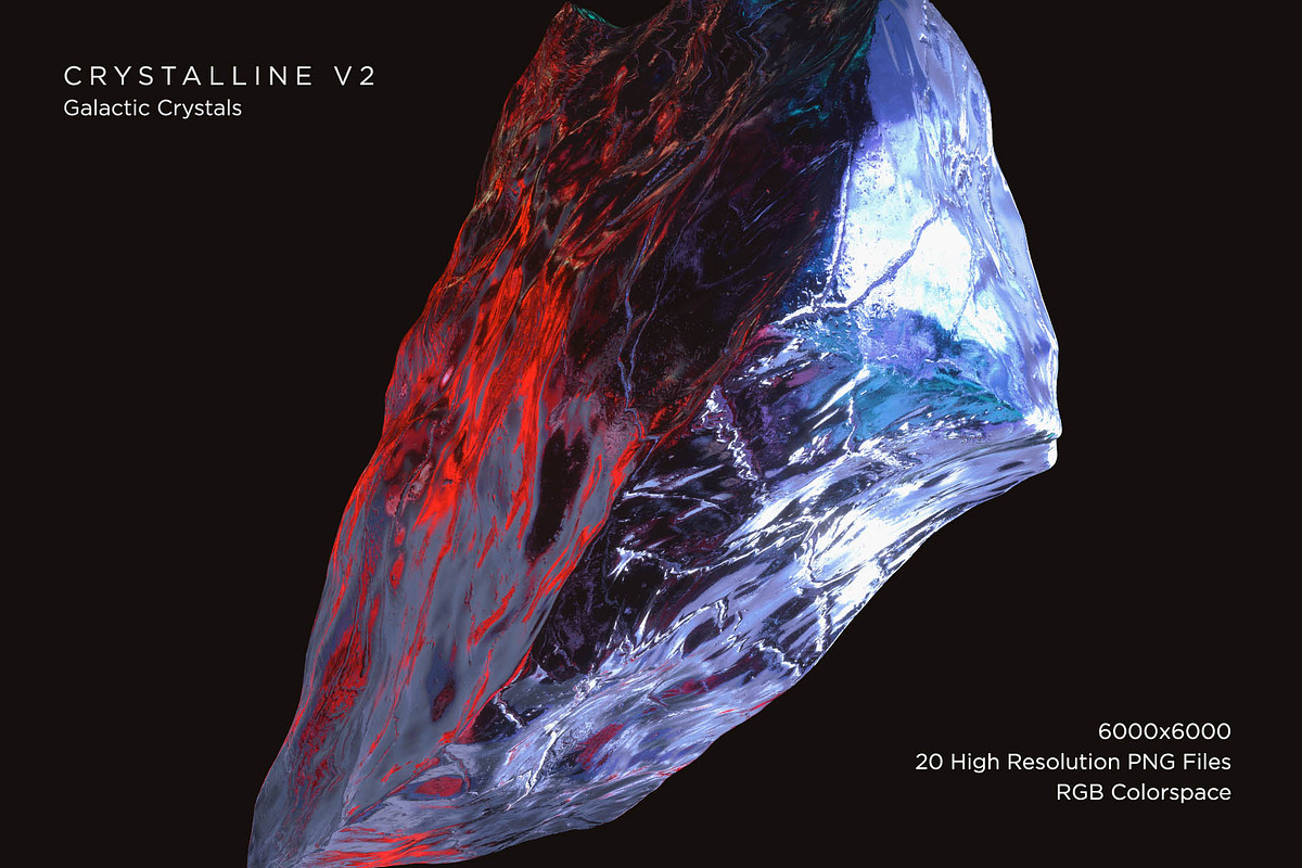 Crystalline V2: Galactic Crystals, an Object Graphic by RuleByArt