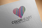 Color Hearts Logo, a Branding & Logo Template by Josuf Media