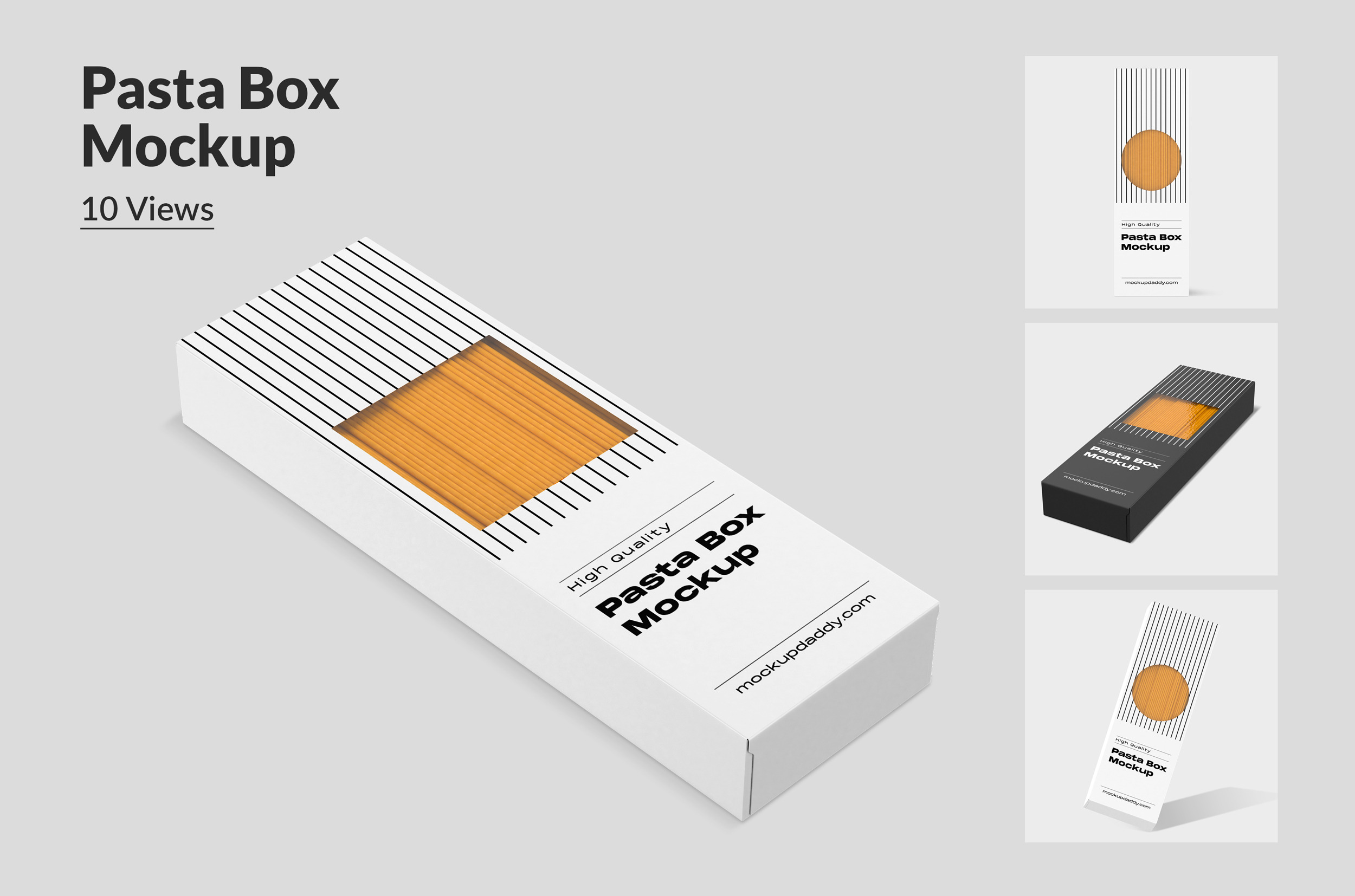 Pasta Packaging Box Mockup, a Packaging Mockup by Mockupdaddy