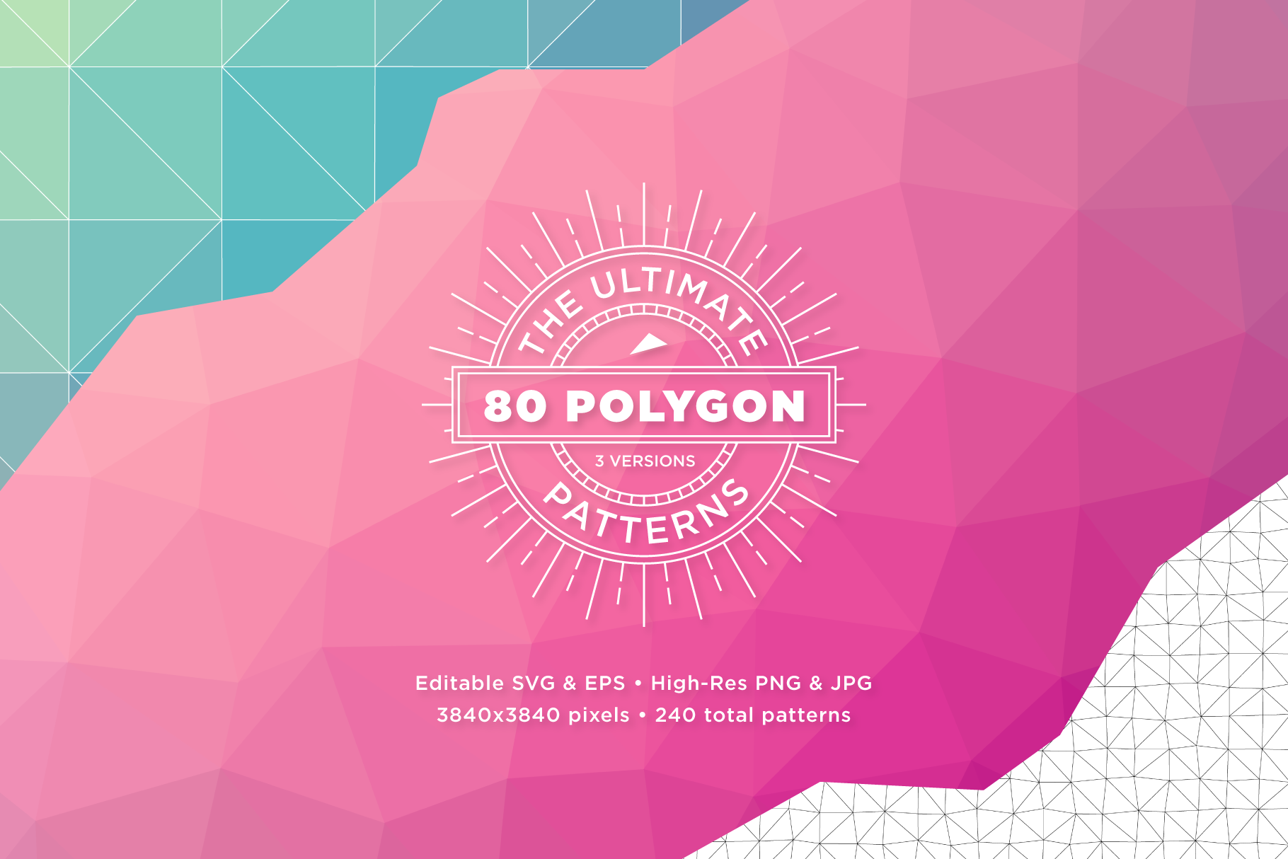 80 Ultimate Polygon Patterns, a Pattern Graphic by Projectile ...