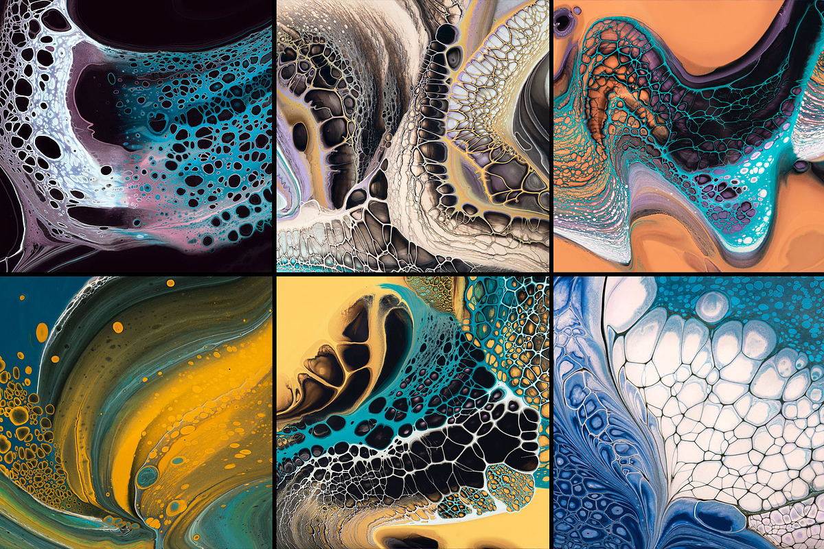Viscosity: Fluid Acrylic Textures, a Texture Graphic by Chroma Supply