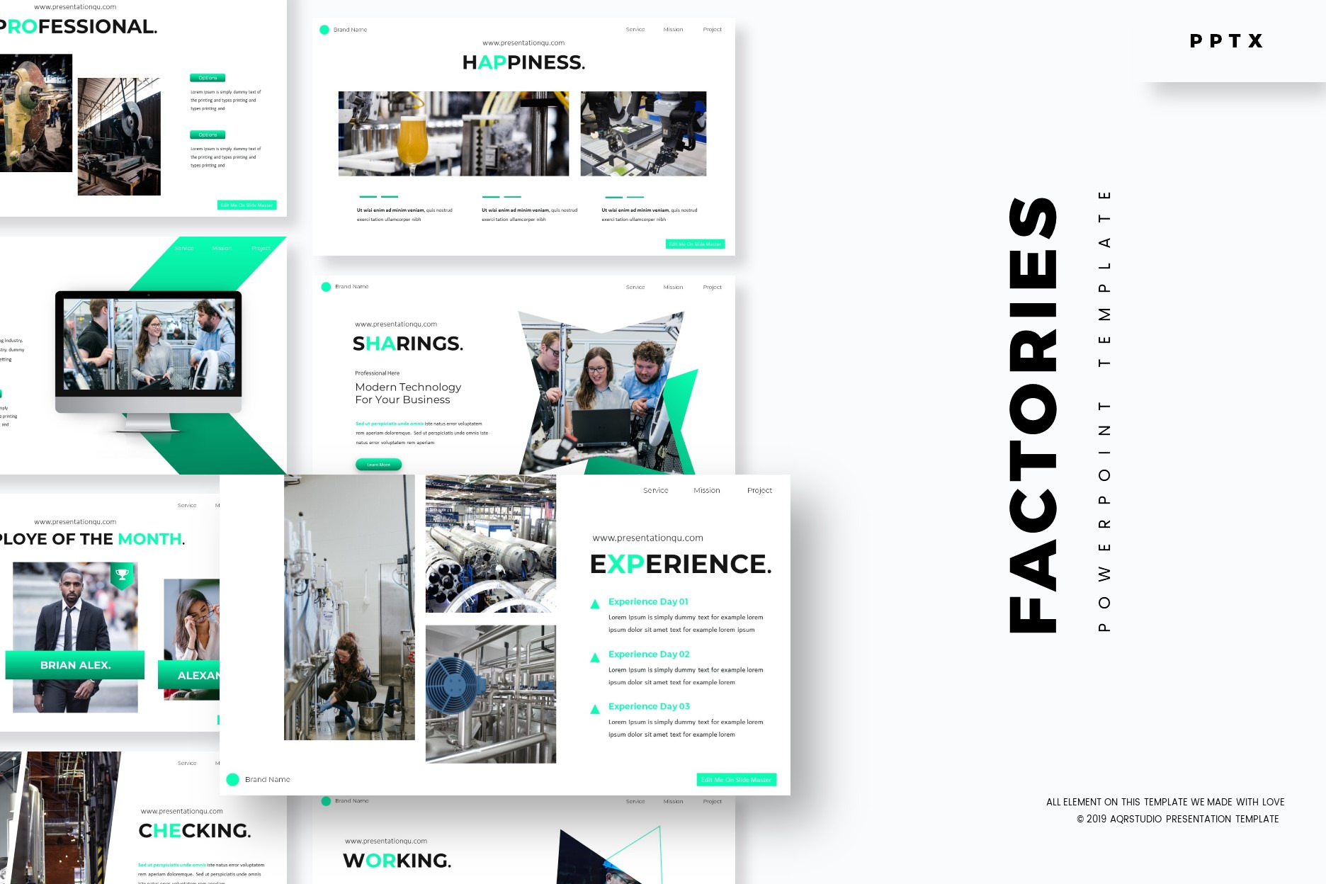 Factories - Powerpoint Template, a Presentation Template by AQR Studio