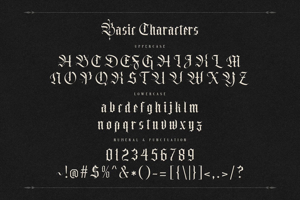 Belong Faith Typeface, a Blackletter Font by alit design