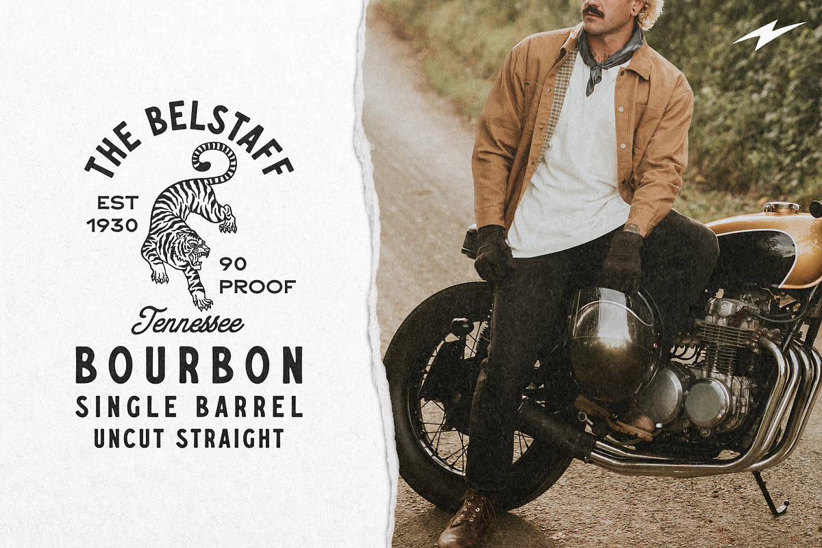 20 Retro Apparel Logos + Extra, an Education Illustration by Davide Bassu