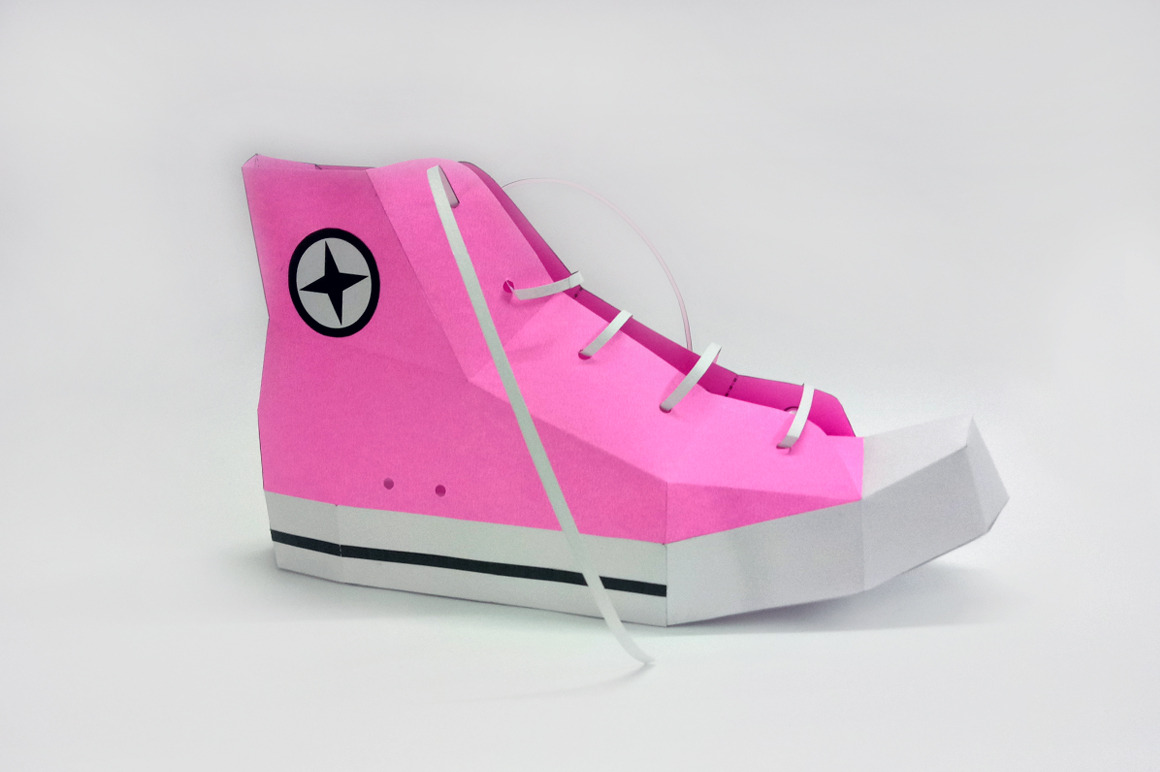 DIY Converse Shoe - 3d papercrafts, a Templates & Theme by PAPER amaze