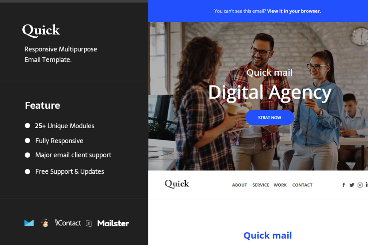 Quick Mail - Email Template, an Email Template by williamdavidoffmail