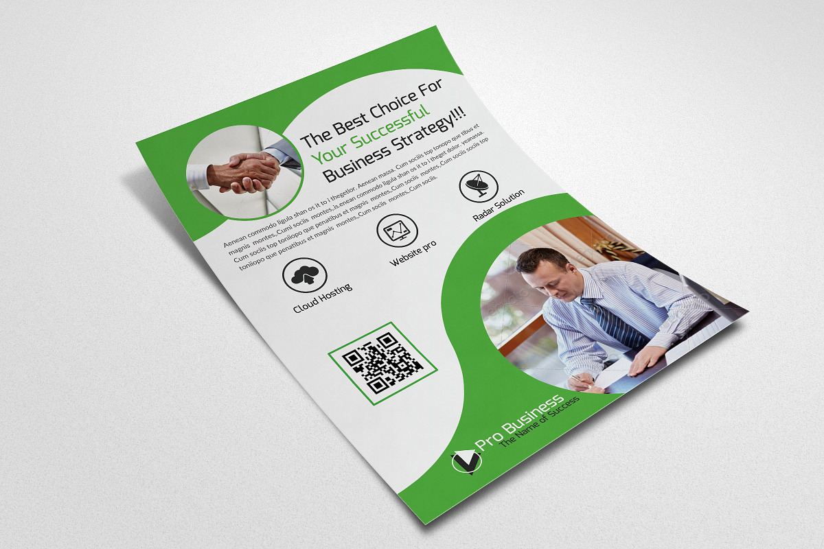 Management Consulting Business Flyer, a Flyer Template by Psd Templates