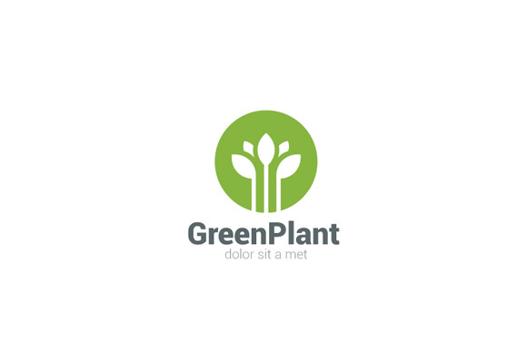 Green Plant Flower Logo design, a Branding & Logo Template by Sentavio