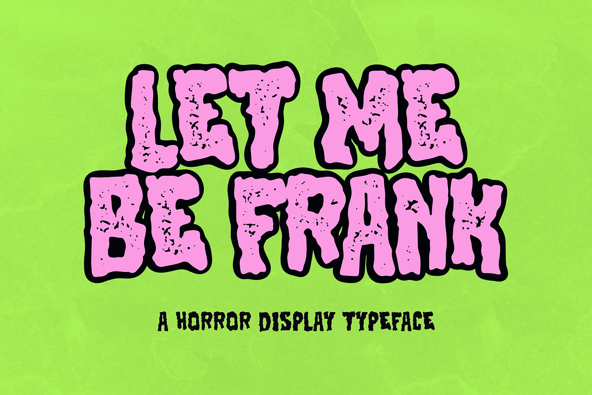 Let Me Be Frank Font - Horror Font, a Handwritten Font by ariodsgn