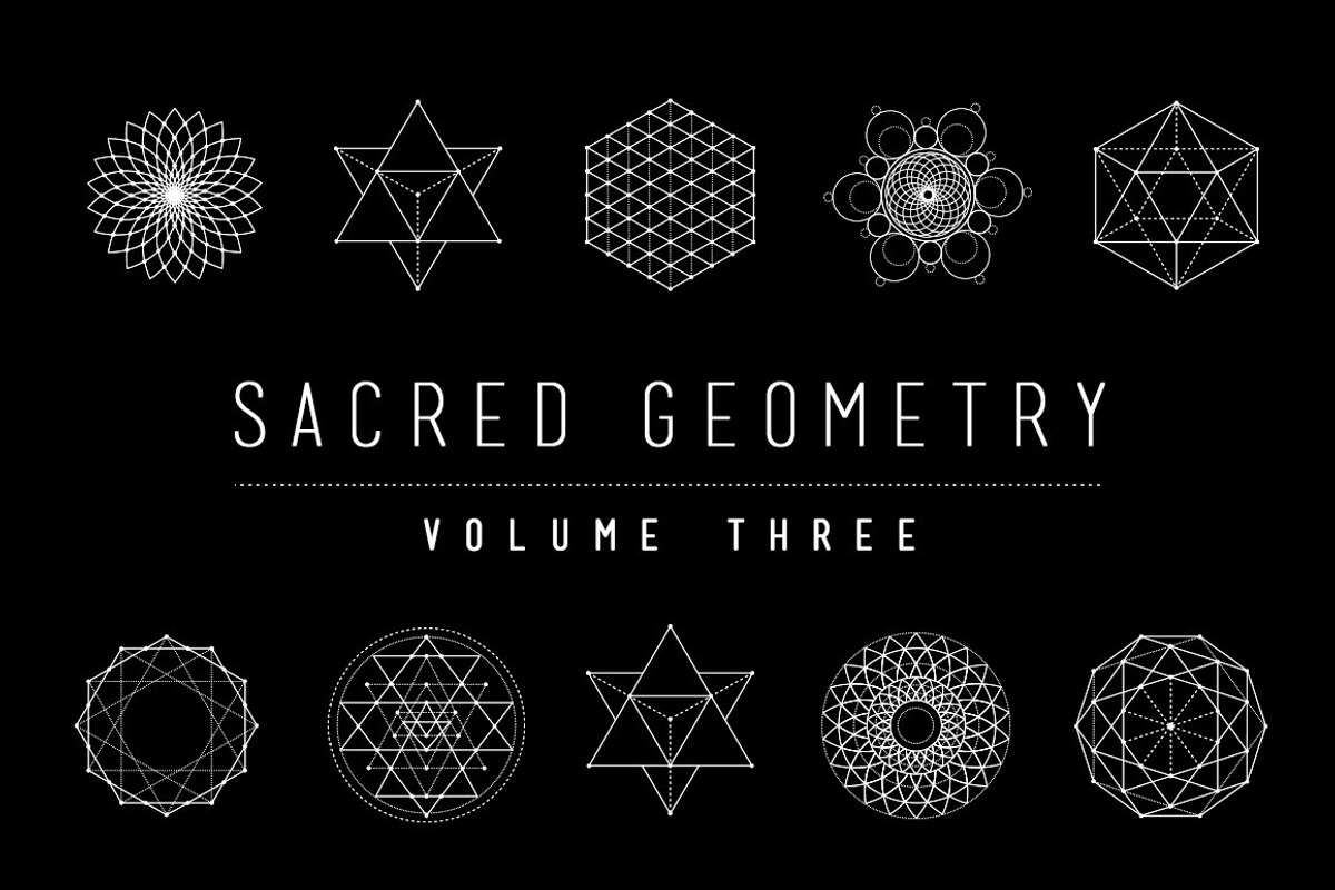 Sacred Geometry Vector Bundle, an Illustration by S K Y B O X