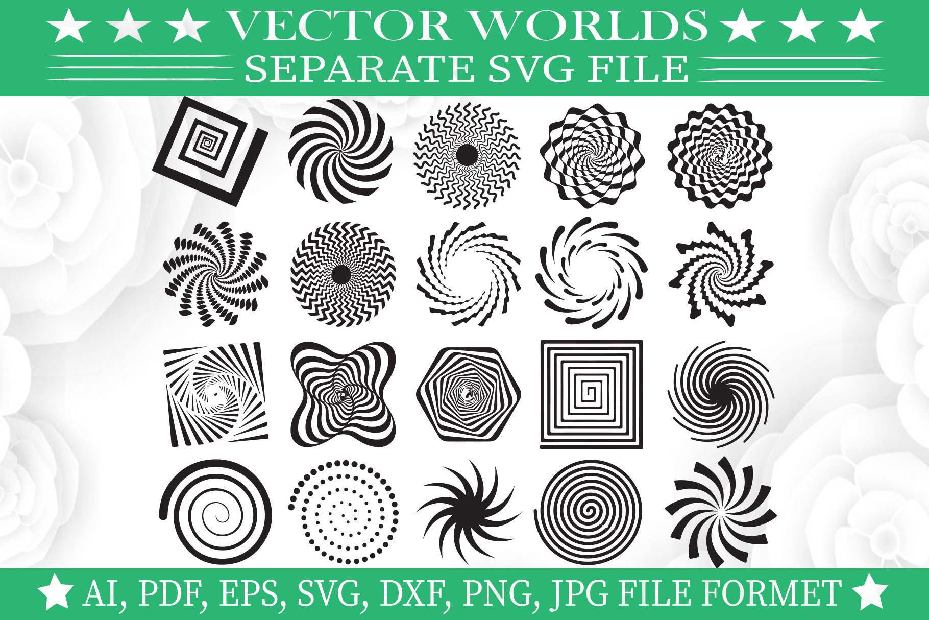 Swirl Svg, Pattern, Trippy Svg, an Object Graphic by VectorWorlds