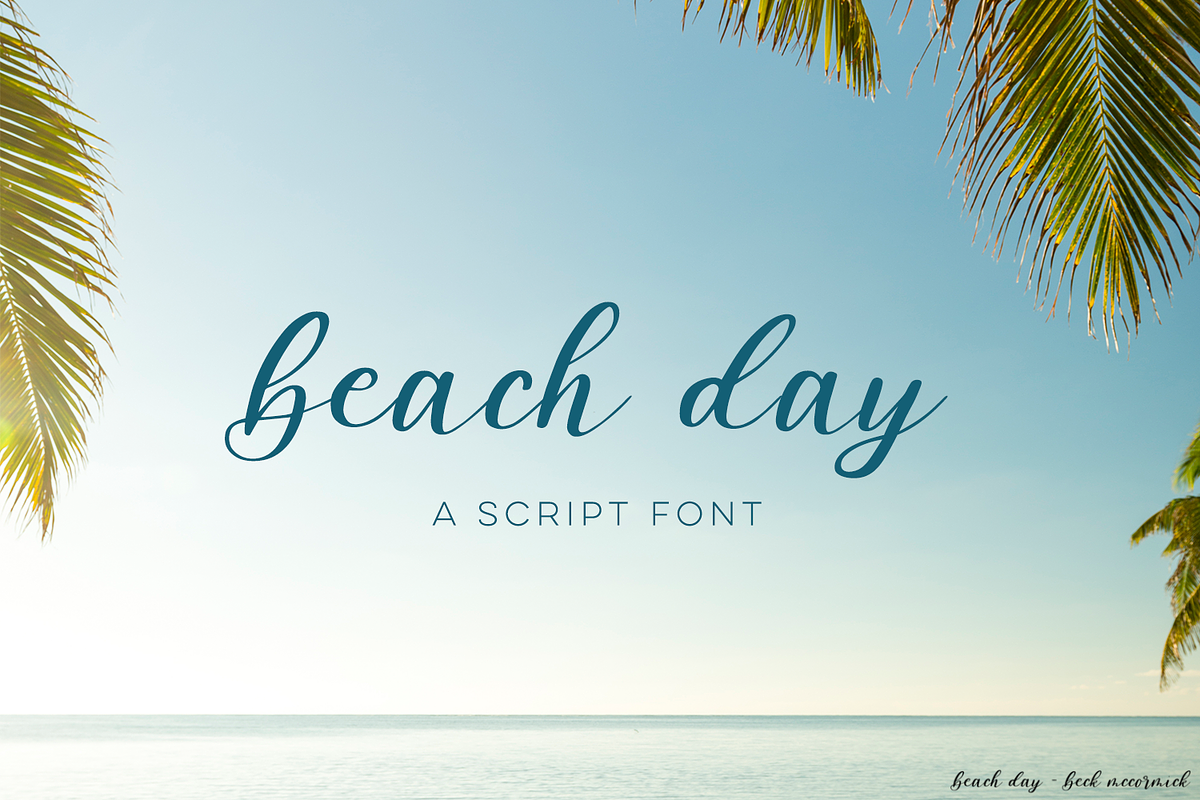 Beach Day - A Handwriting Font