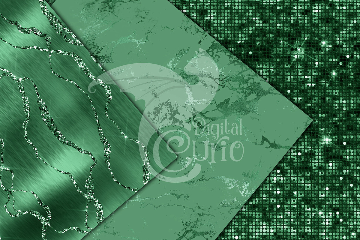 Luxury Emerald Textures, a Texture Graphic by Digital Curio