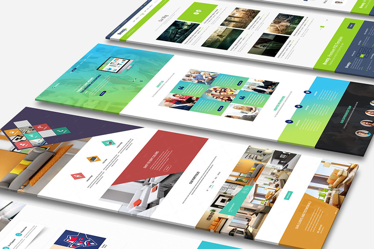Landing Page Mock-Up 02, a Print Template by Graphicsworld125