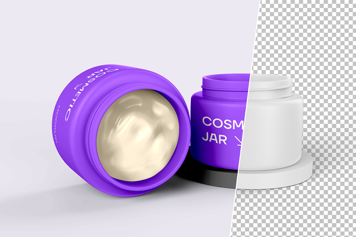 Cosmetic Jar Mockup