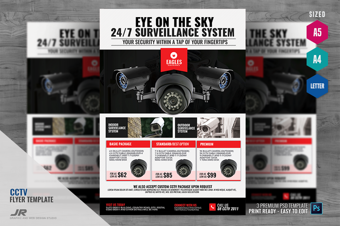 CCTV Promotional Product Flyer, a Flyer Template by PSDPixel