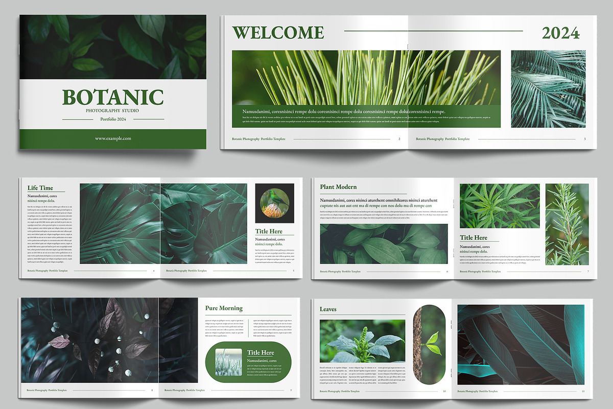 Botanic Magazine Layout | Creative Market