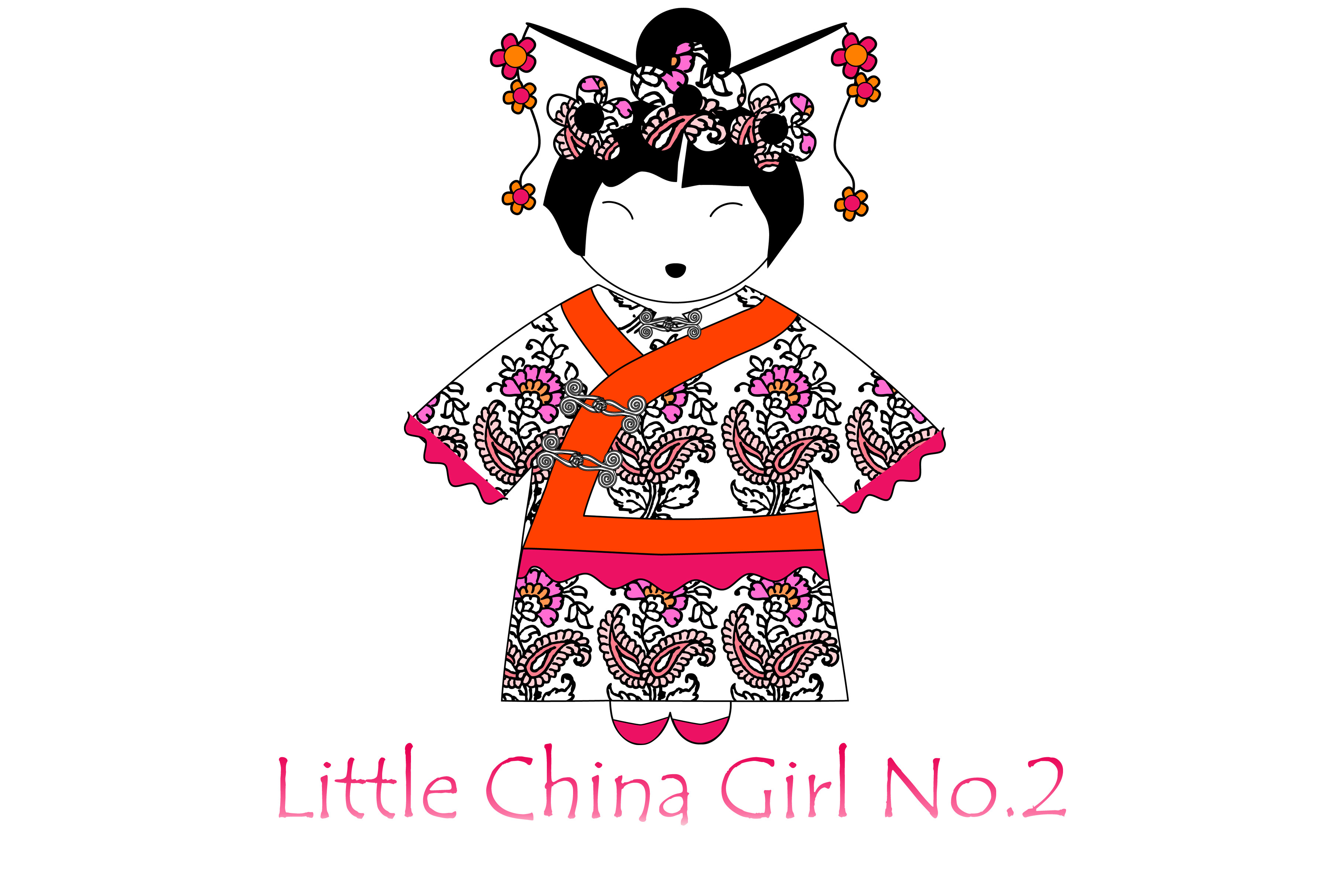LITTLE CHINA GIRL No.2 Illustration, an Illustration by Pattern Garden