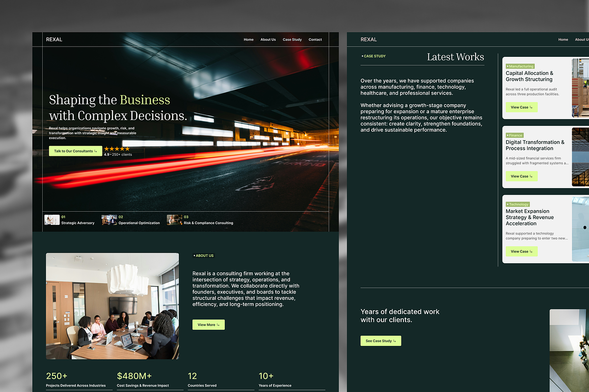 Business Consulting Framer Template, an UI Kit Template by Rozepaars Design