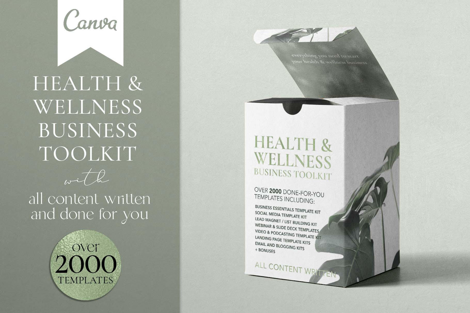 Health & Wellness Coach Canva Template