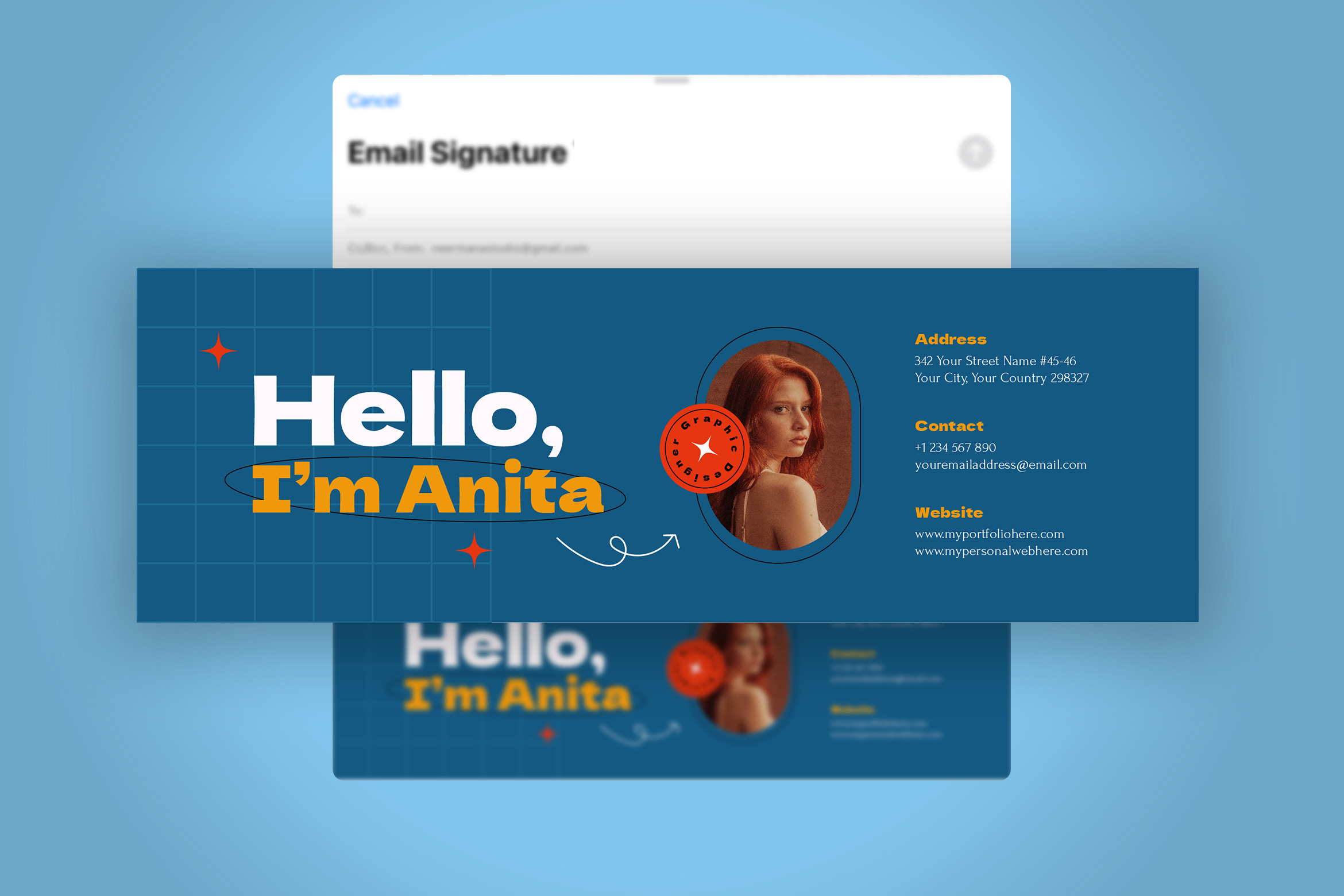 Retro Creative Email Signature, an Email Template by Neermana ...