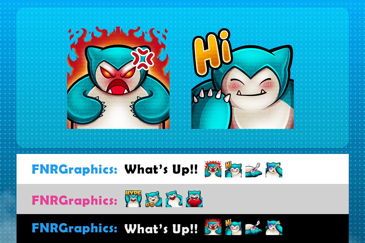 Snorlax Twitch Emotes