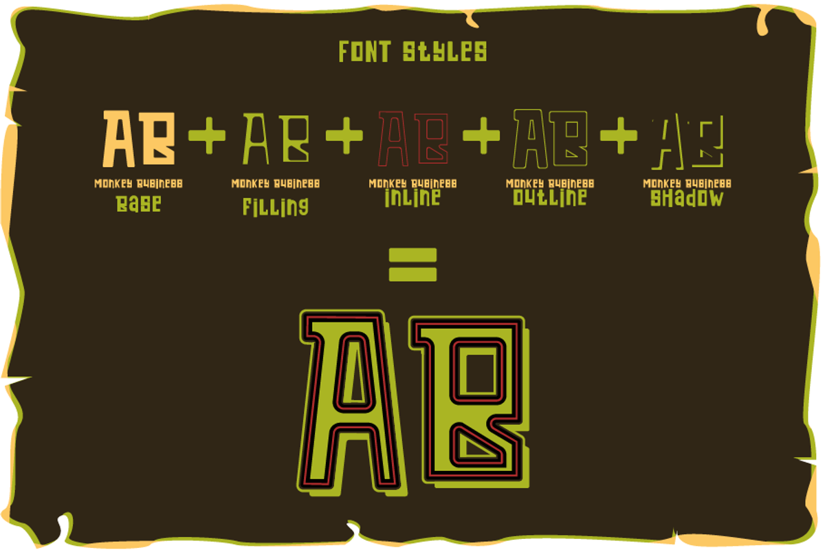 Monkey business font and designs, a Symbol Font by Heather_insane