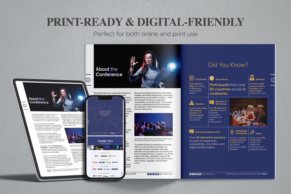 Business Conference Program Book