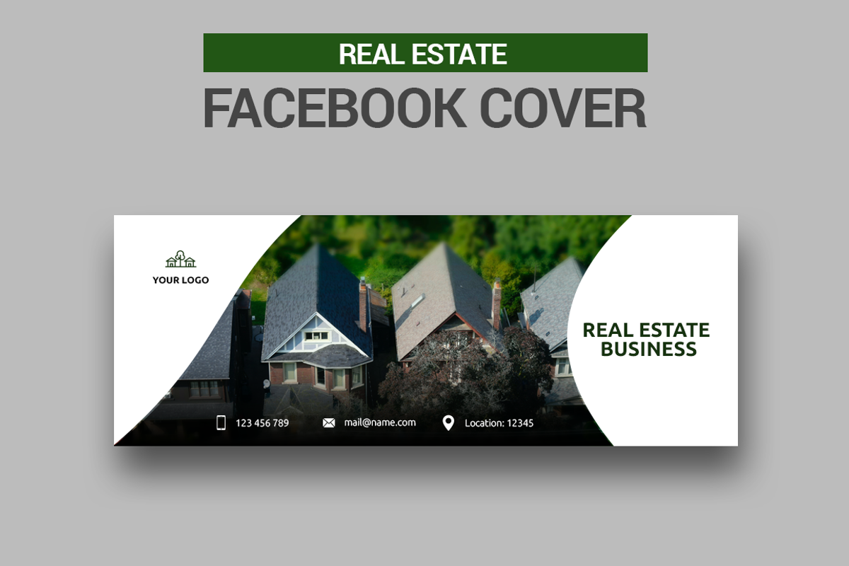 Real Estate Facebook Covers, a Social Media Template by Creatricks