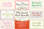 Whimsical Handwritten Font Bundle