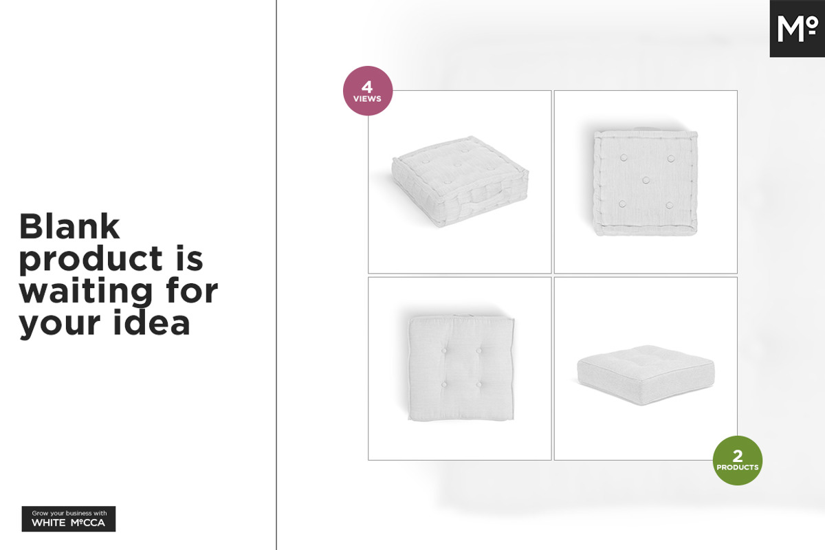 Box Cushions Mock-up, a Product Mockup by Mocca Mockups Store