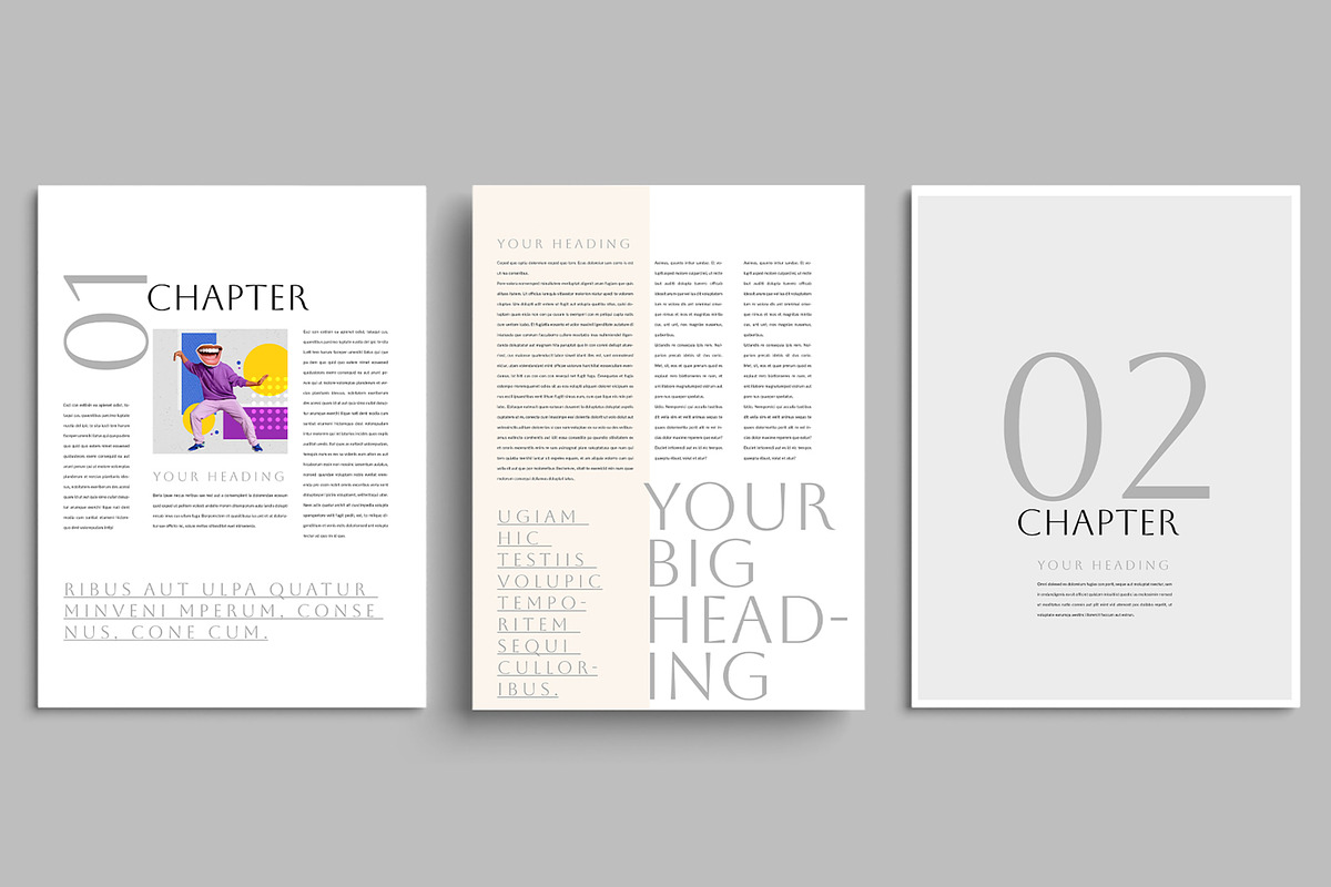 Minimalist E-book Layout
