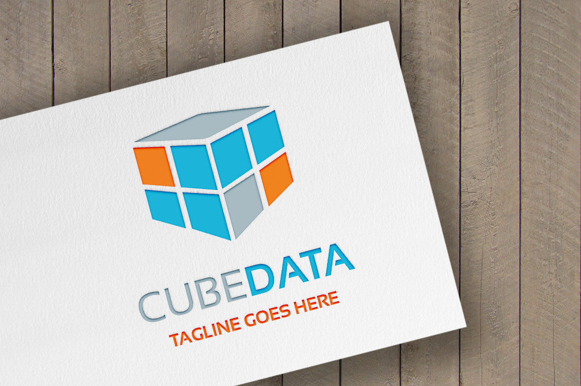 Cube Data Logo, a Branding & Logo Template by Design_Planet