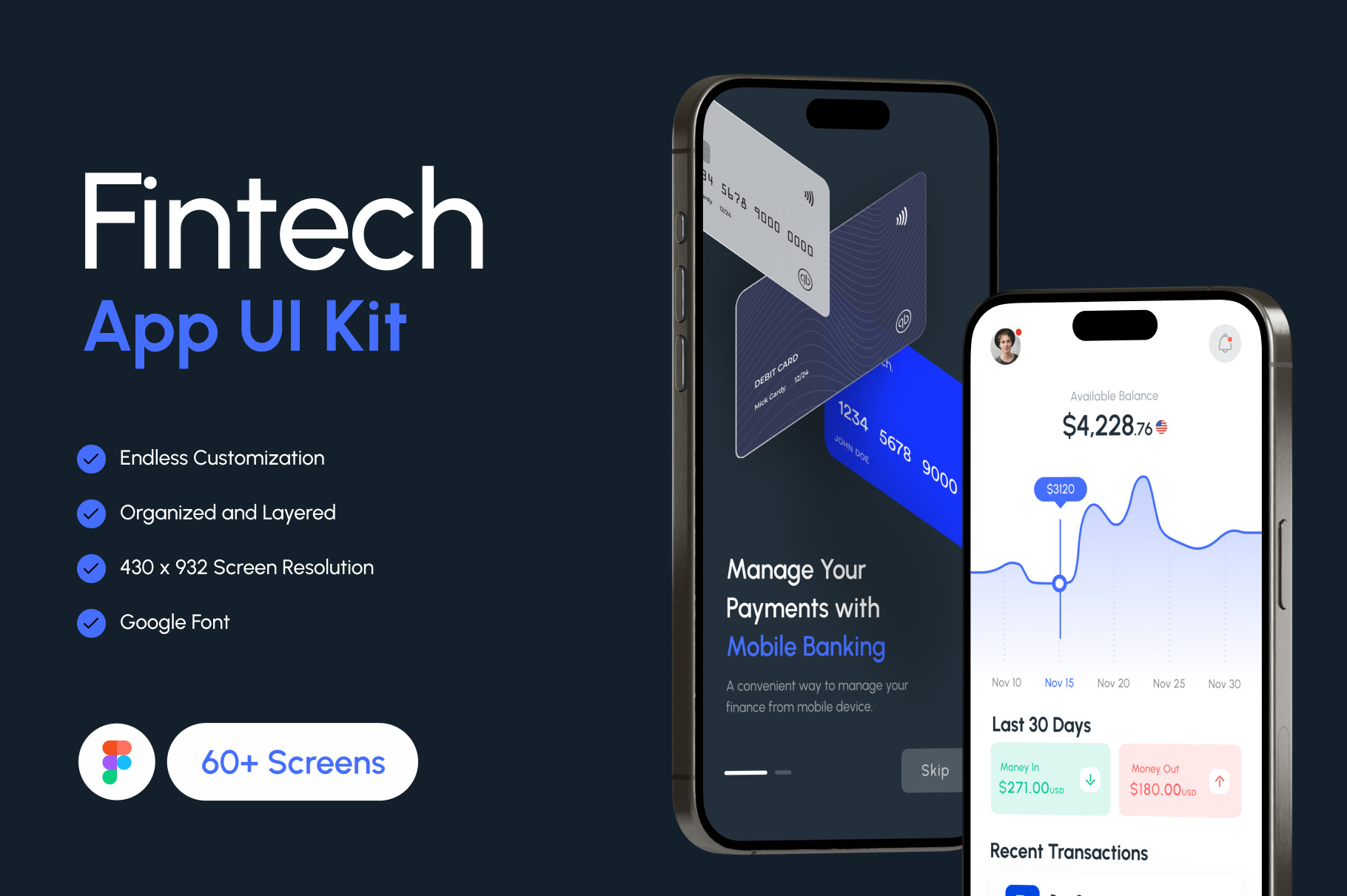 Fintech App UI Design Kit