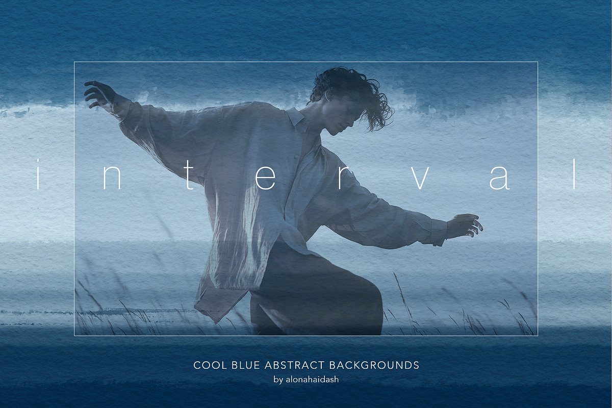 Interval Cool Blue Backgrounds, a Background Graphic by alonahaidash