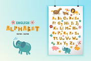 English ALPHABET vector and raster