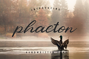 Phaeton, a Script Font by Larin Type Co.