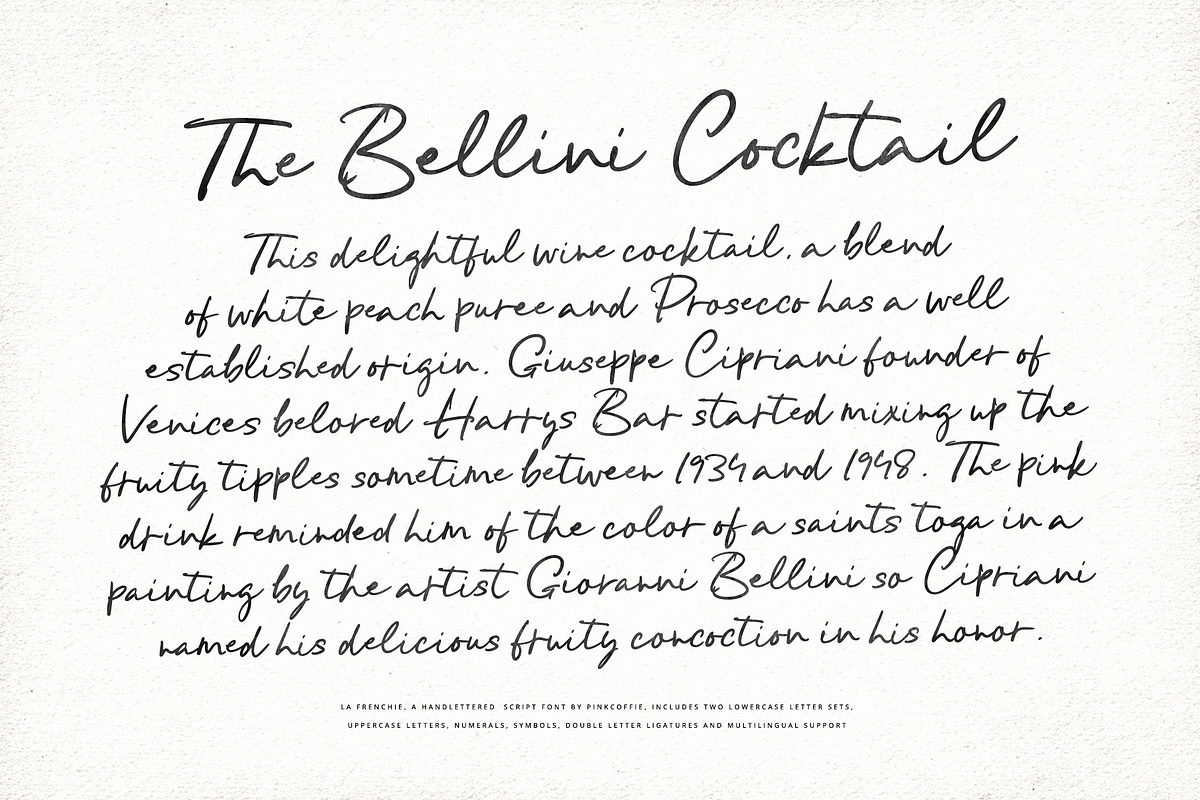 La Frenchie | Handwritten Script, a Script Font by Pink Coffie